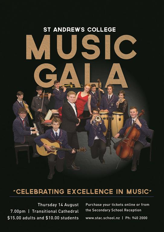 StAC: Music Gala tickets available online and in the reception | StAC